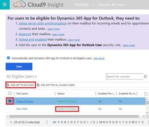 How To Add The D365 App Add-on to Outlook - Cloud 9 Insight