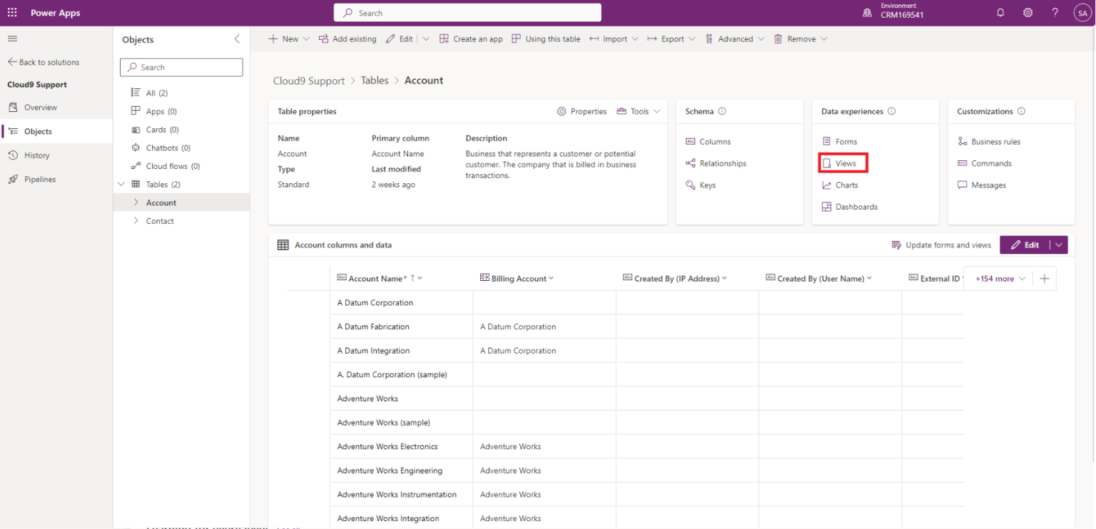 How to create and edit system views in Microsoft Dynamics 365 – Cloud9 ...